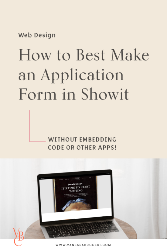 How to Easily Make an Attractive Application Form in Showit